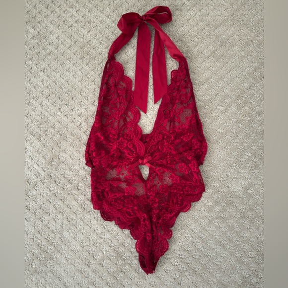 Spicy Lingerie | Intimates & Sleepwear | Spicy Lingerie Red Lace Teddy ...
